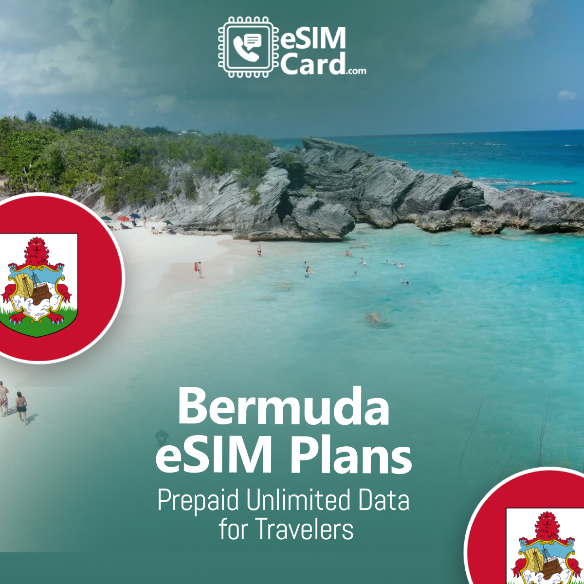 Buy Prepaid eSIM Bermuda - Unlimited Data for Travel