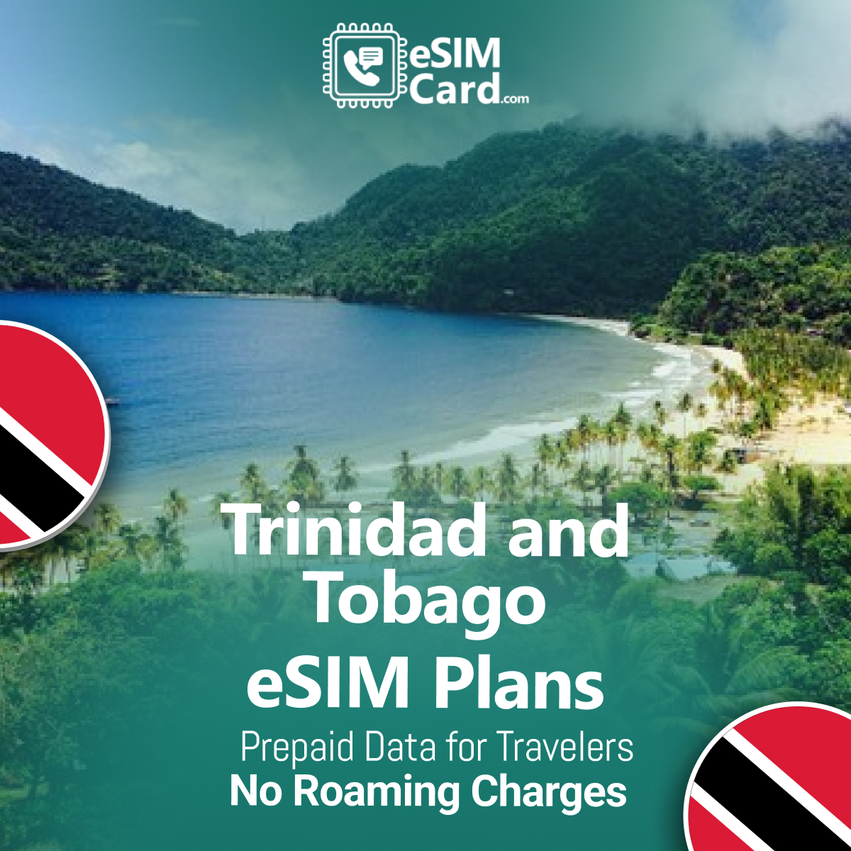 Buy Prepaid eSIM Trinidad and Tobago - Unlimited Data for Travel